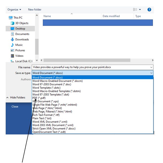 How To Create A PDF From Word Alpha Schools IT Helpdesk